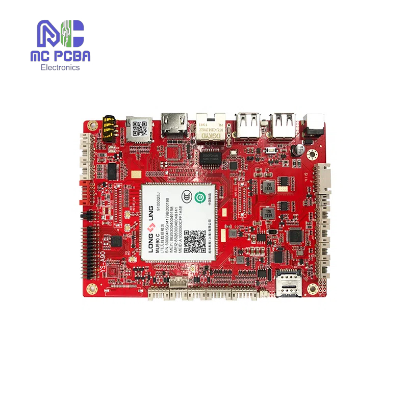 MCPCBA IoT Communication Control Board | Advanced Red PCB for Smart Devices - MCPCBA